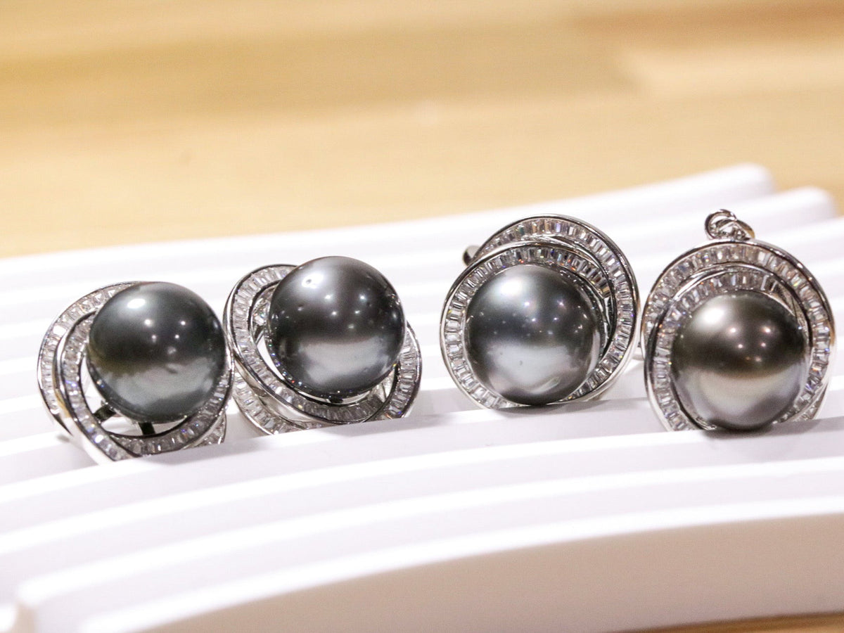 Black Tahitian Pearl Set – Philippine South Sea Pearls